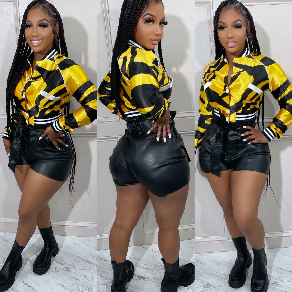 Dolcie Bomber Jacket Yellow – Sugar Popped